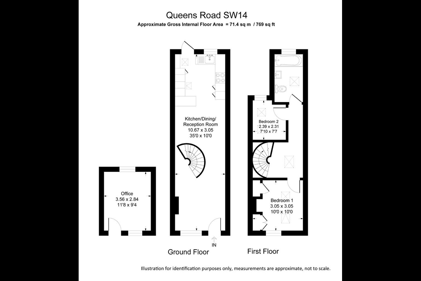 London - 2 Bed Terraced House, Queens Road, SW14 - To Rent Now for £ ...