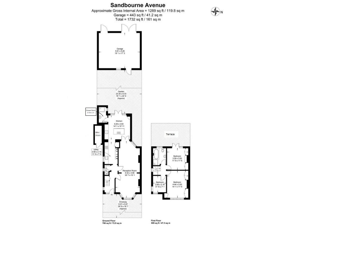 London - 3 Bed Semi-Detached House, Sandbourne Avenue, SW19 - To Rent ...