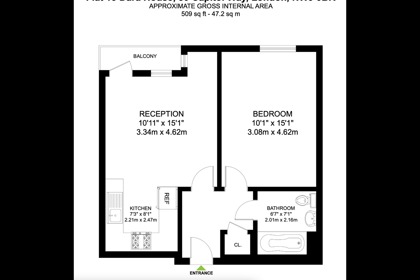 London - 1 Bed Flat, Dara House, NW9 - To Rent Now for £1,600.00 p/m