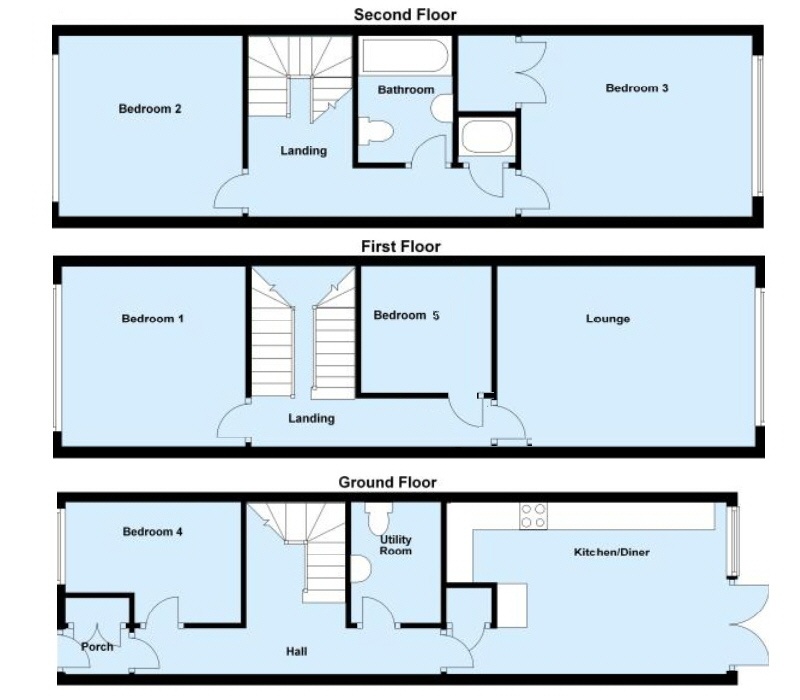 Halton Lodge, Runcorn - 5 Bed Terraced House, Cotton Lane, WA7 - To ...