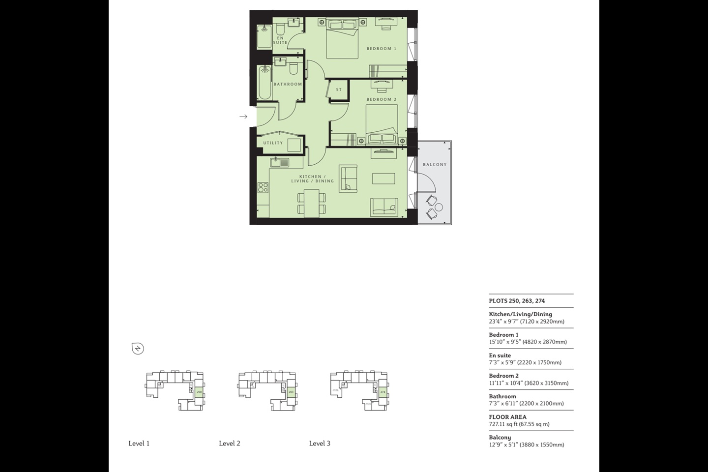 London - 2 Bed Flat, Buttercup House, SW17 - To Rent Now for £2,500.00 p/m