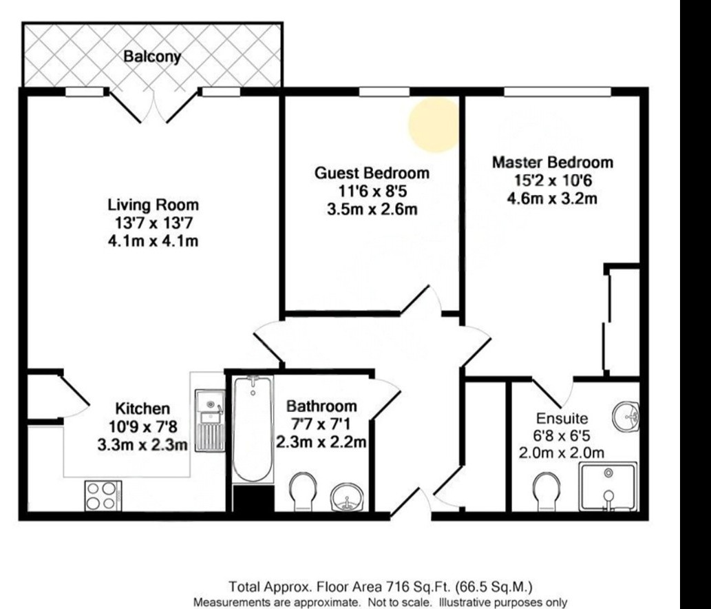 Slough - 2 Bed Flat, Quadrivium Point, SL1 - To Rent Now for £1,400.00 p/m