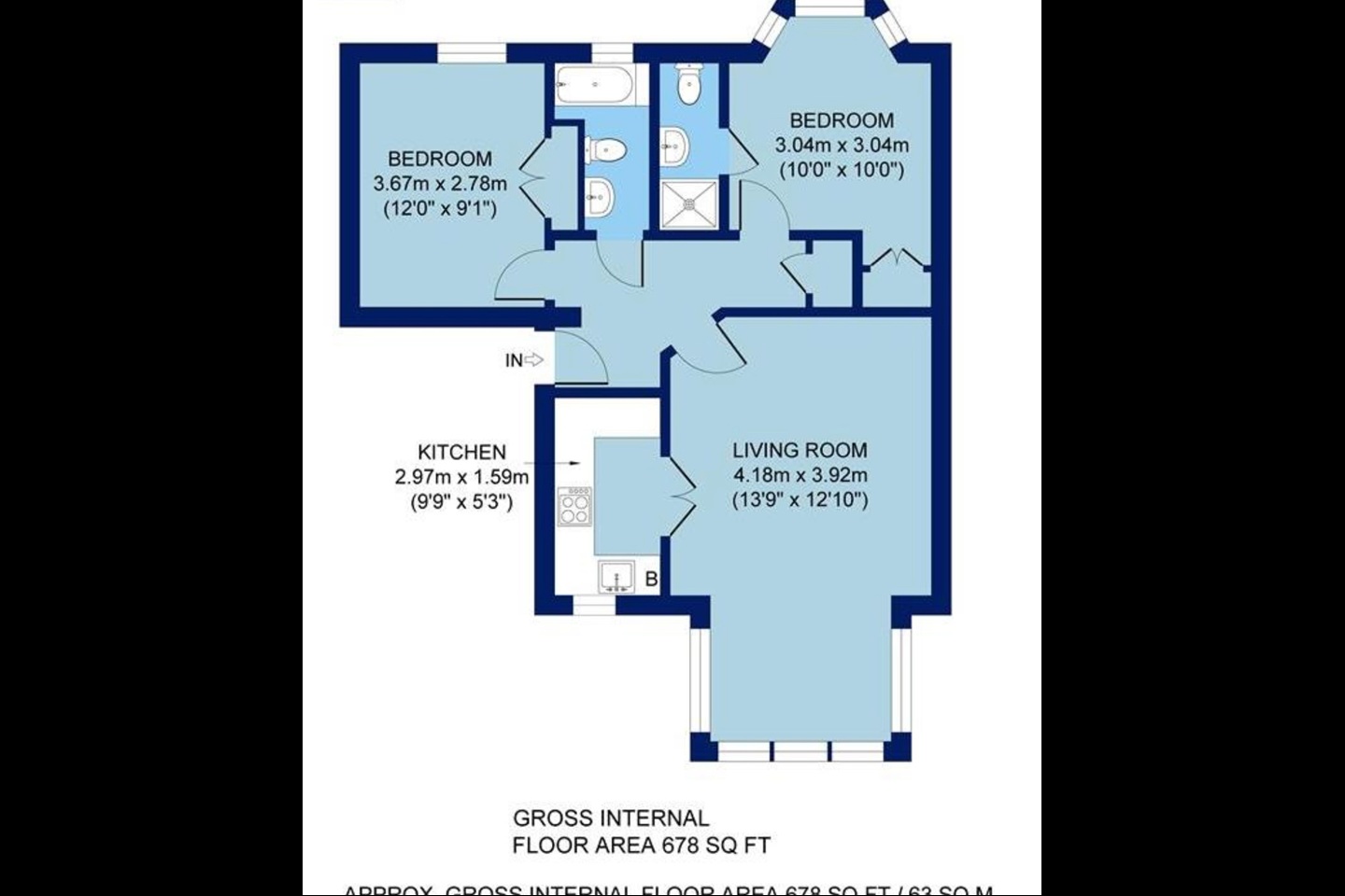Bicester - 2 Bed Flat, Priory View, OX26 - To Rent Now for £1,400.00 p/m
