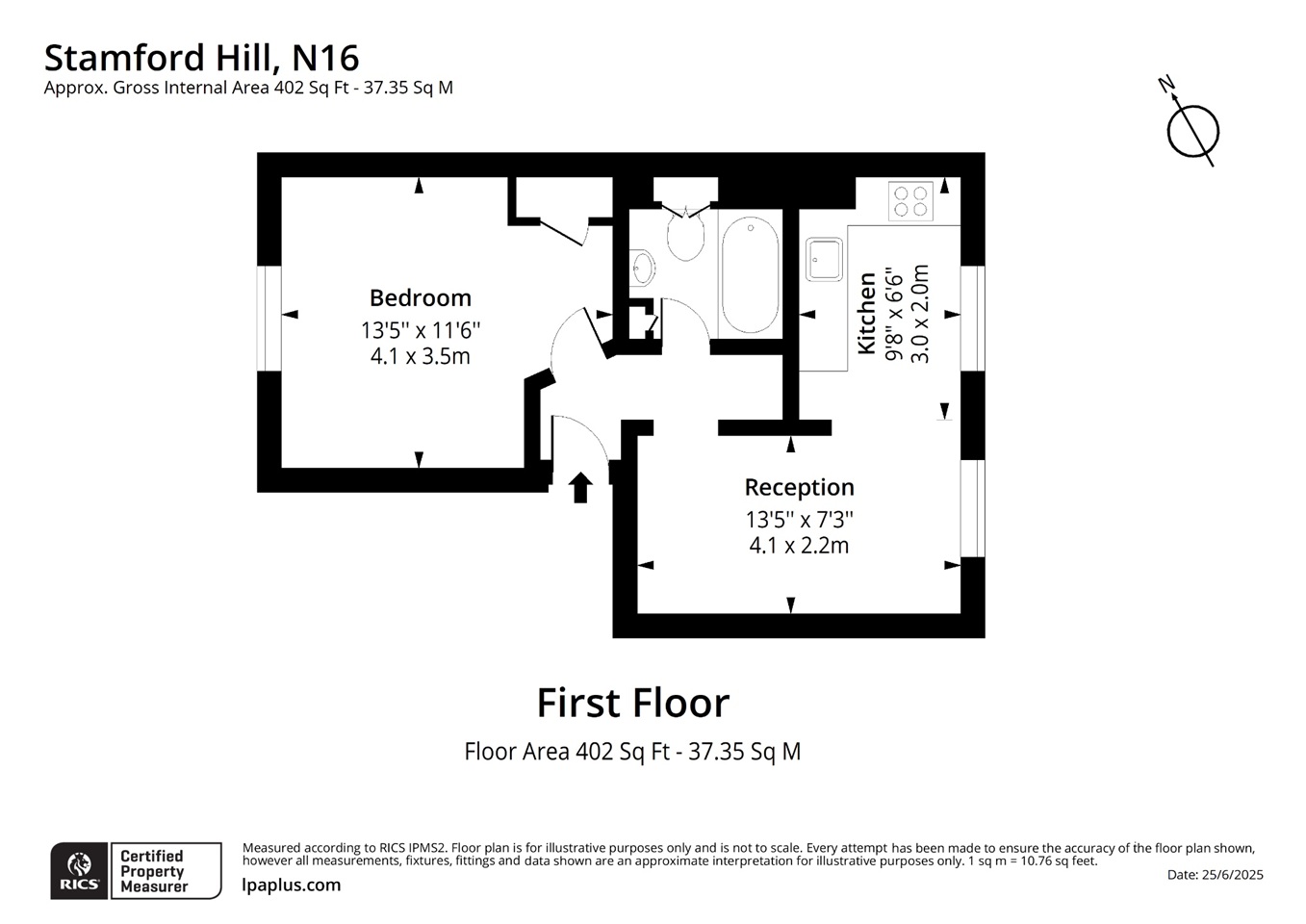 London - 1 Bed Flat, Stamford Hill, N16 - To Rent Now for £1,600.00 p/m