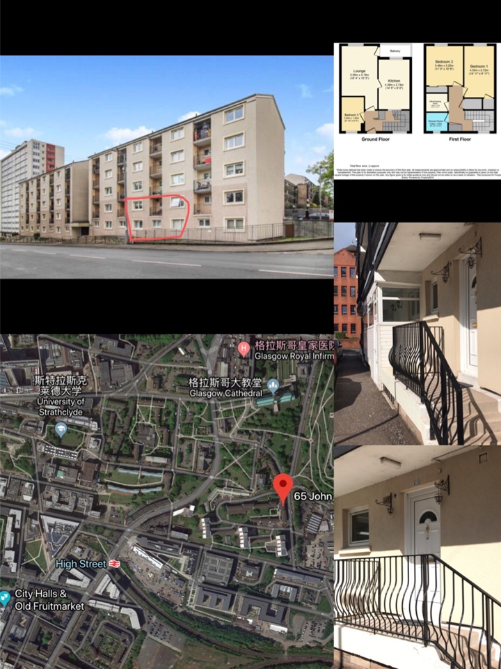 Glasgow - 3 Bed Flat, John Knox Street, G4 - To Rent Now for £1,700.00 p/m