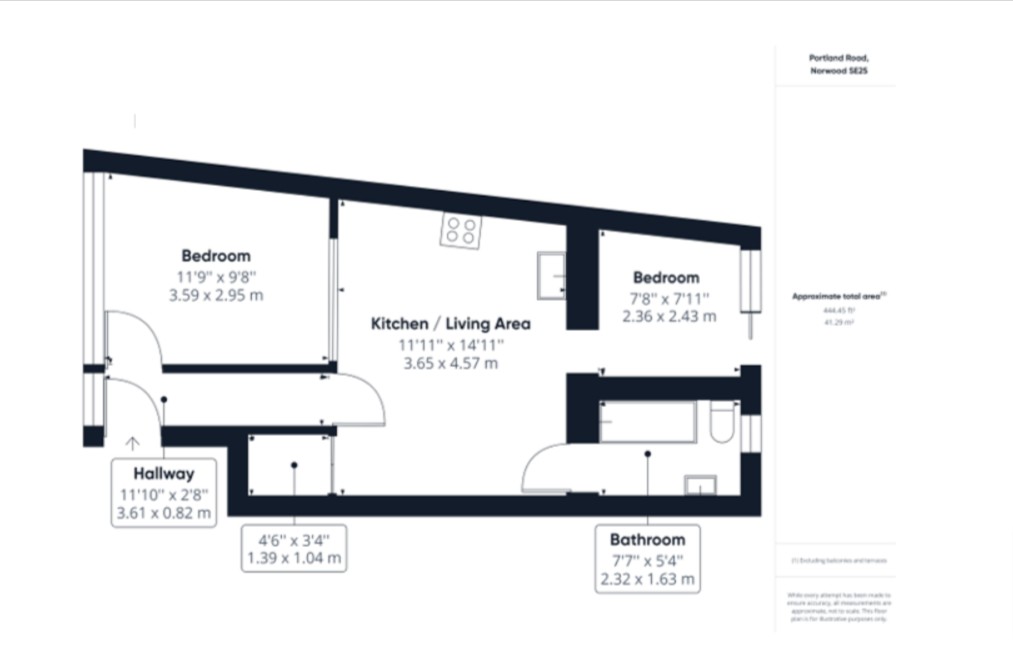 Croydon - 2 Bed Flat, Portland Road, SE25 - To Rent Now for £1,525.00 p/m