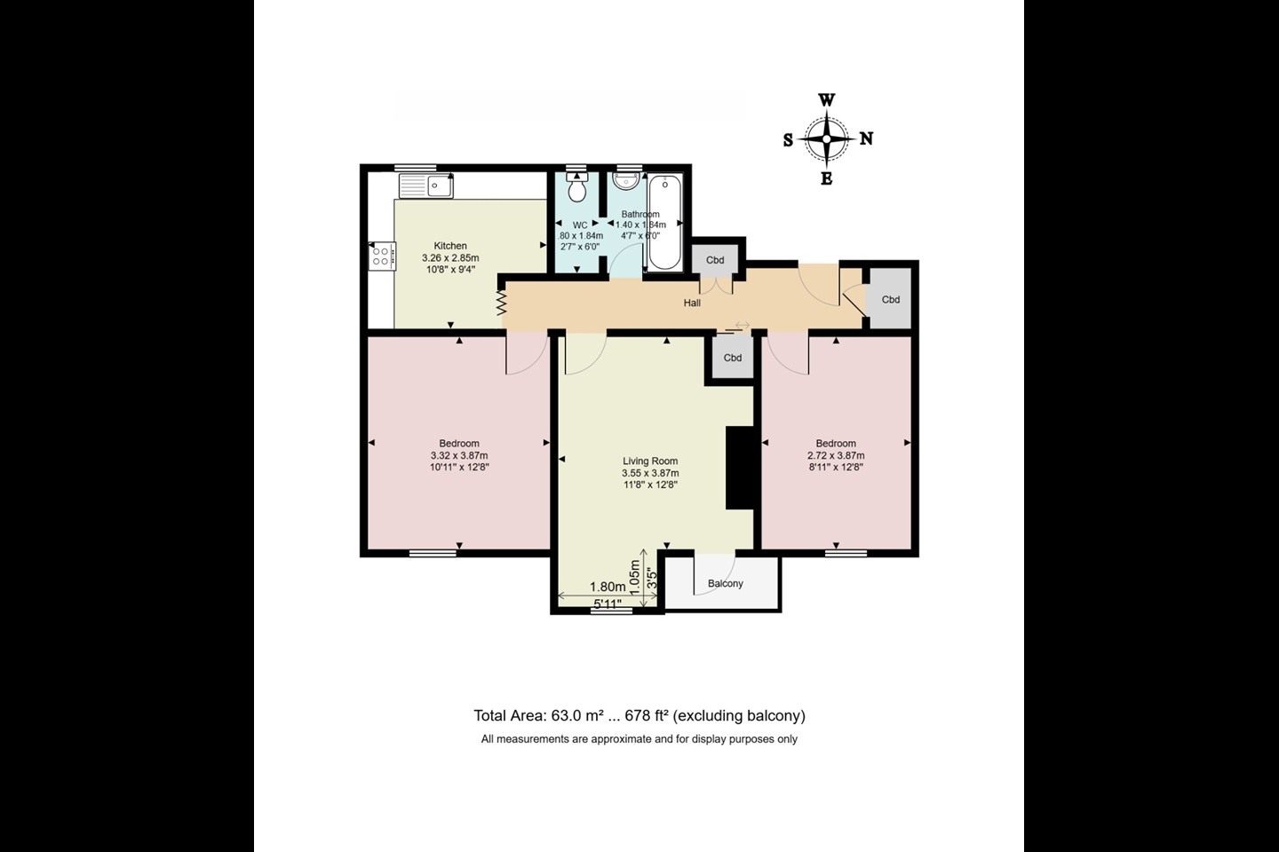 London - 2 Bed Flat, Beaufoy House, SE27 - To Rent Now for £1,775.00 p/m
