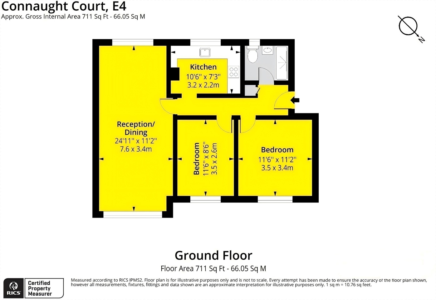 London - 2 Bed Flat, Connaught Court, E4 - To Rent Now for £1,800.00 p/m
