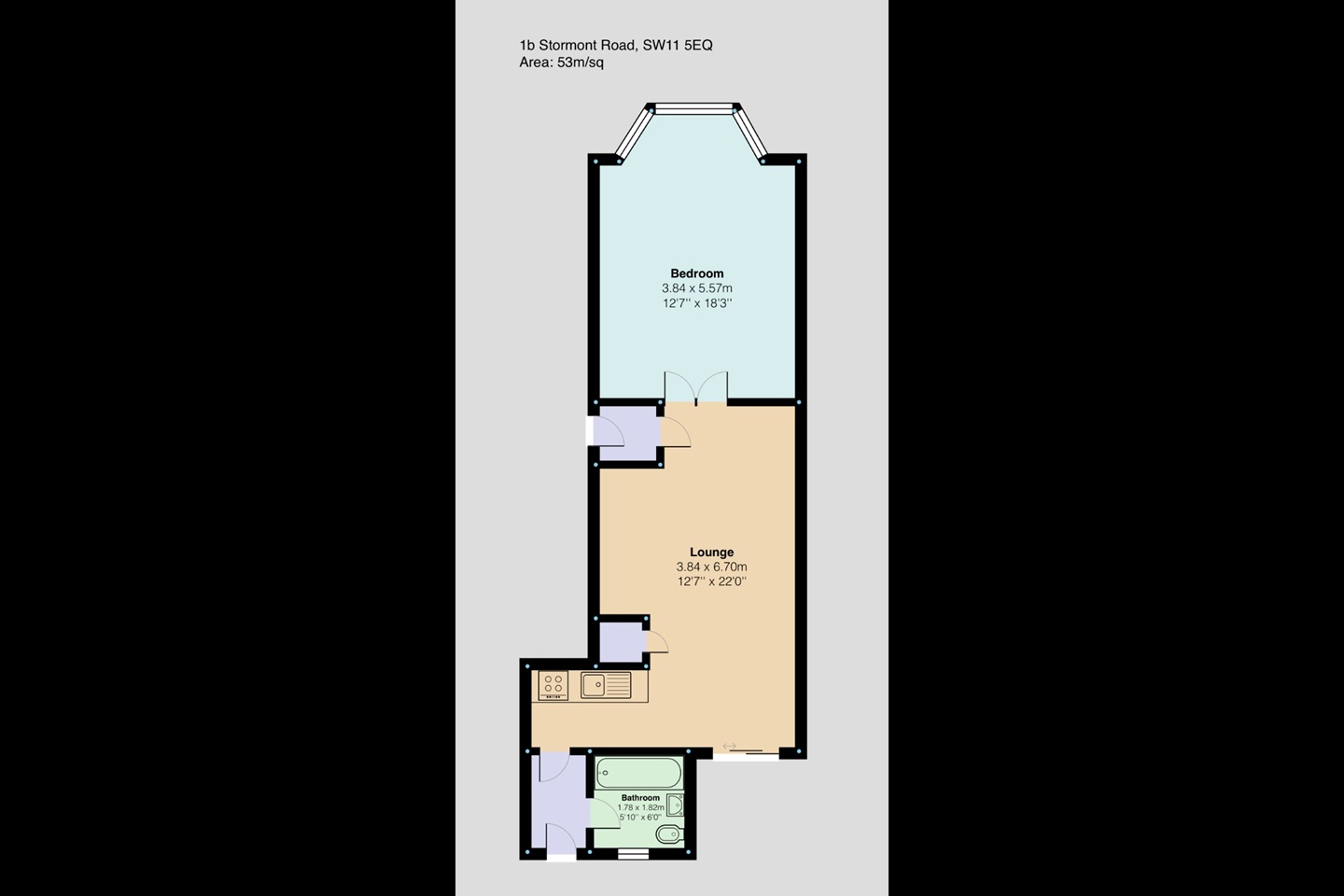 London - 1 Bed Flat, Stormont Road, SW11 - To Rent Now for £1,975.00 p/m