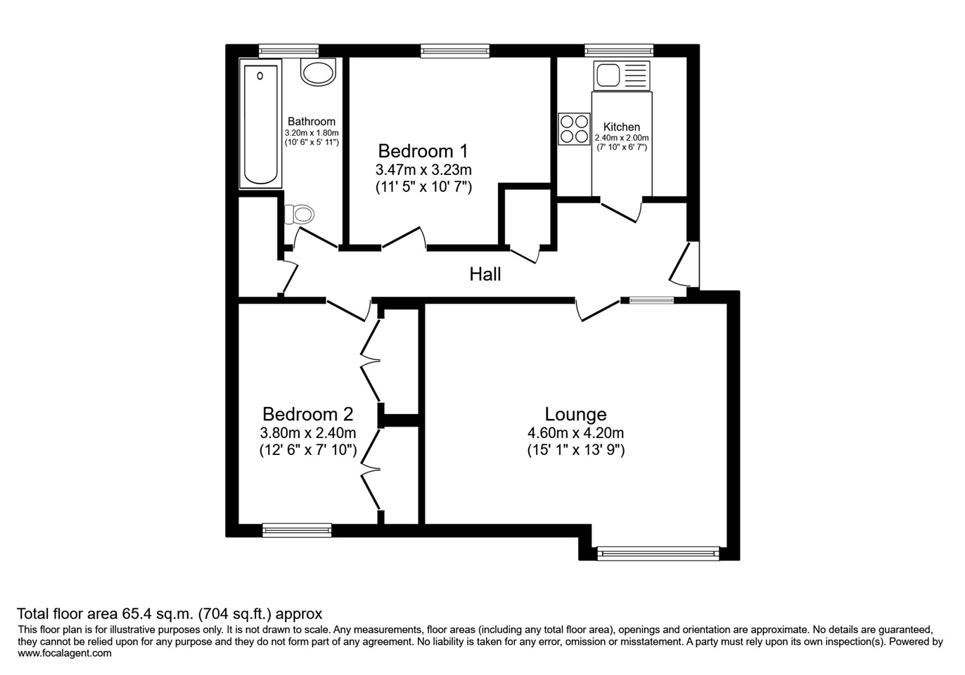 Harlow - 2 Bed Flat, Wedhey, CM19 - To Rent Now for £1,400.00 p/m